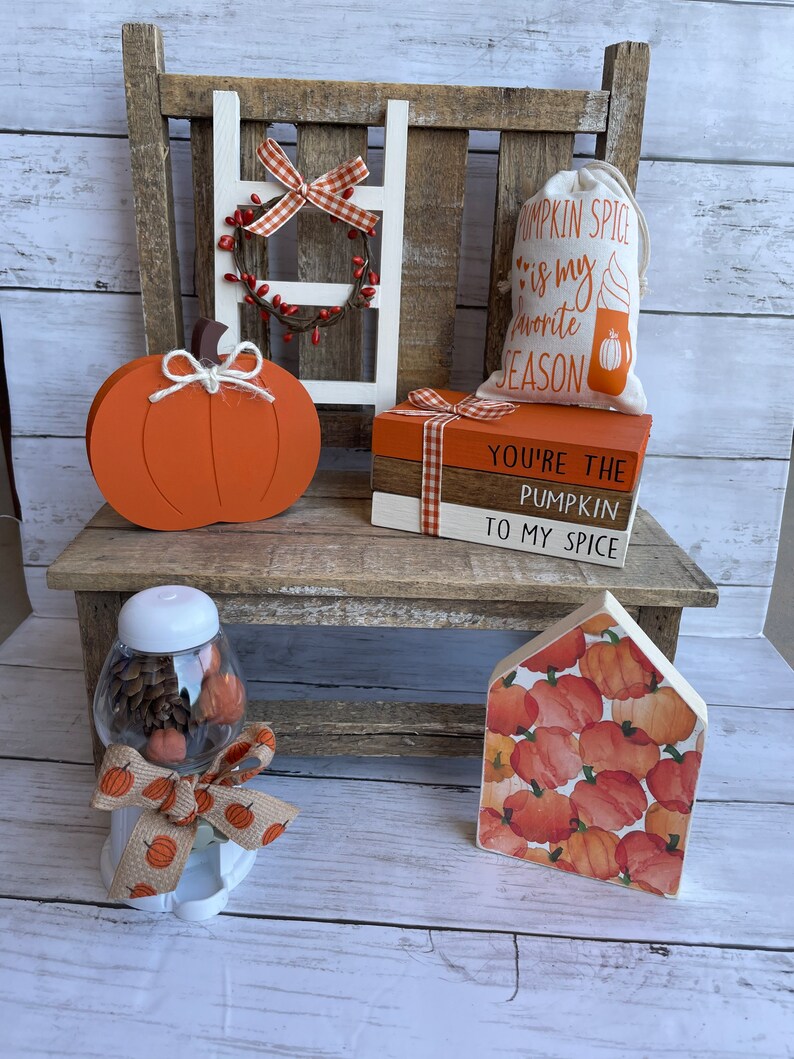 Pumpkin Spice Bundle Tiered Tray Decor Rae Dunn Inspired - Etsy