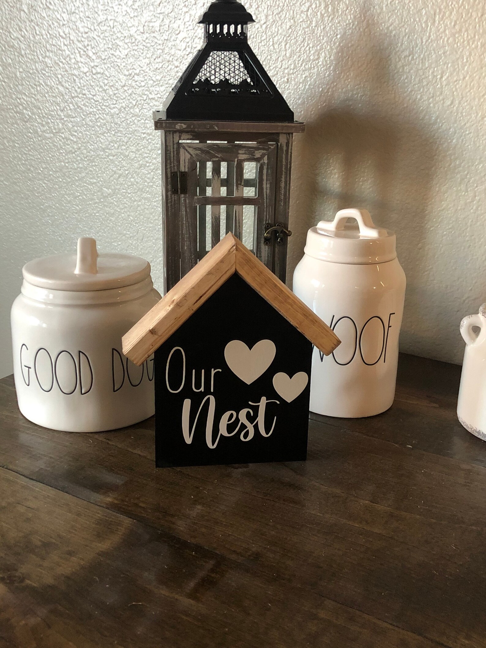 Wooden House Sign - Rae Dunn Inspired Home Sign - Farmhouse Sign - Etsy