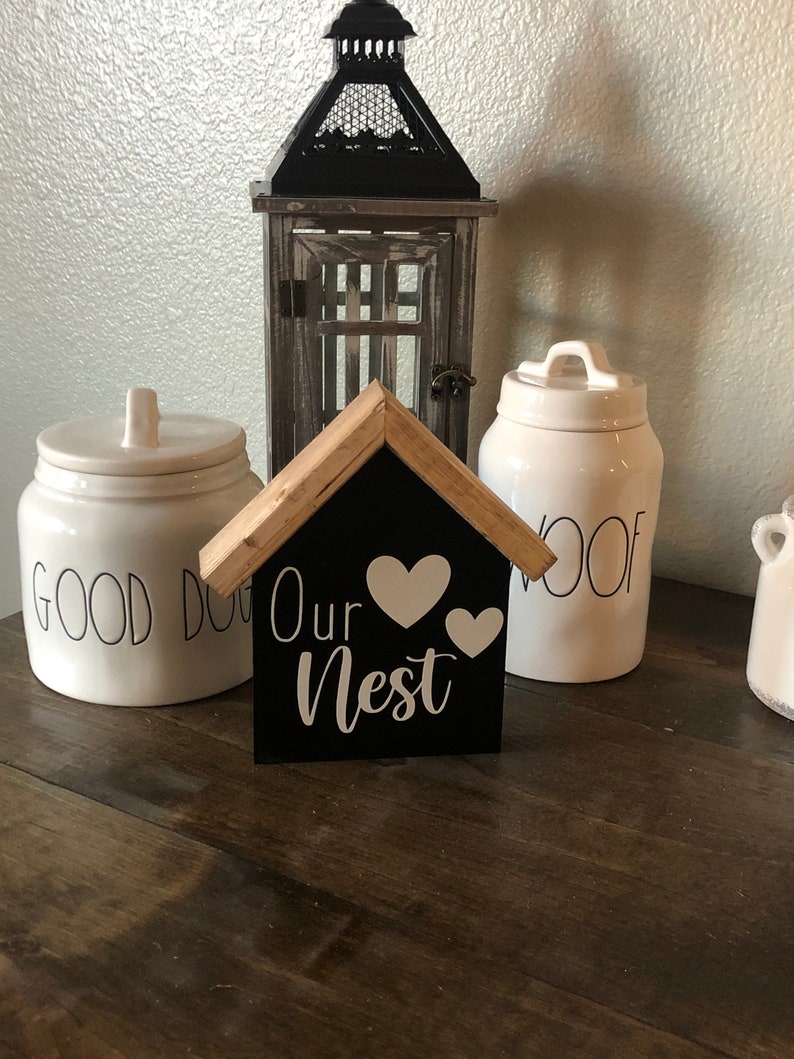 Wooden House Sign Rae Dunn Inspired Home Sign Farmhouse - Etsy