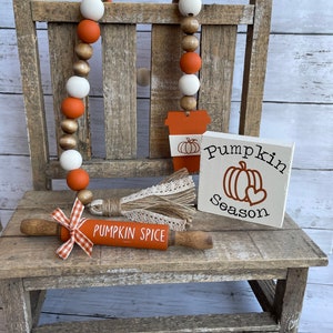 Pumpkin Spice Bundle, Tiered Tray Decor, Rae Dunn Inspired, Farmhouse ...