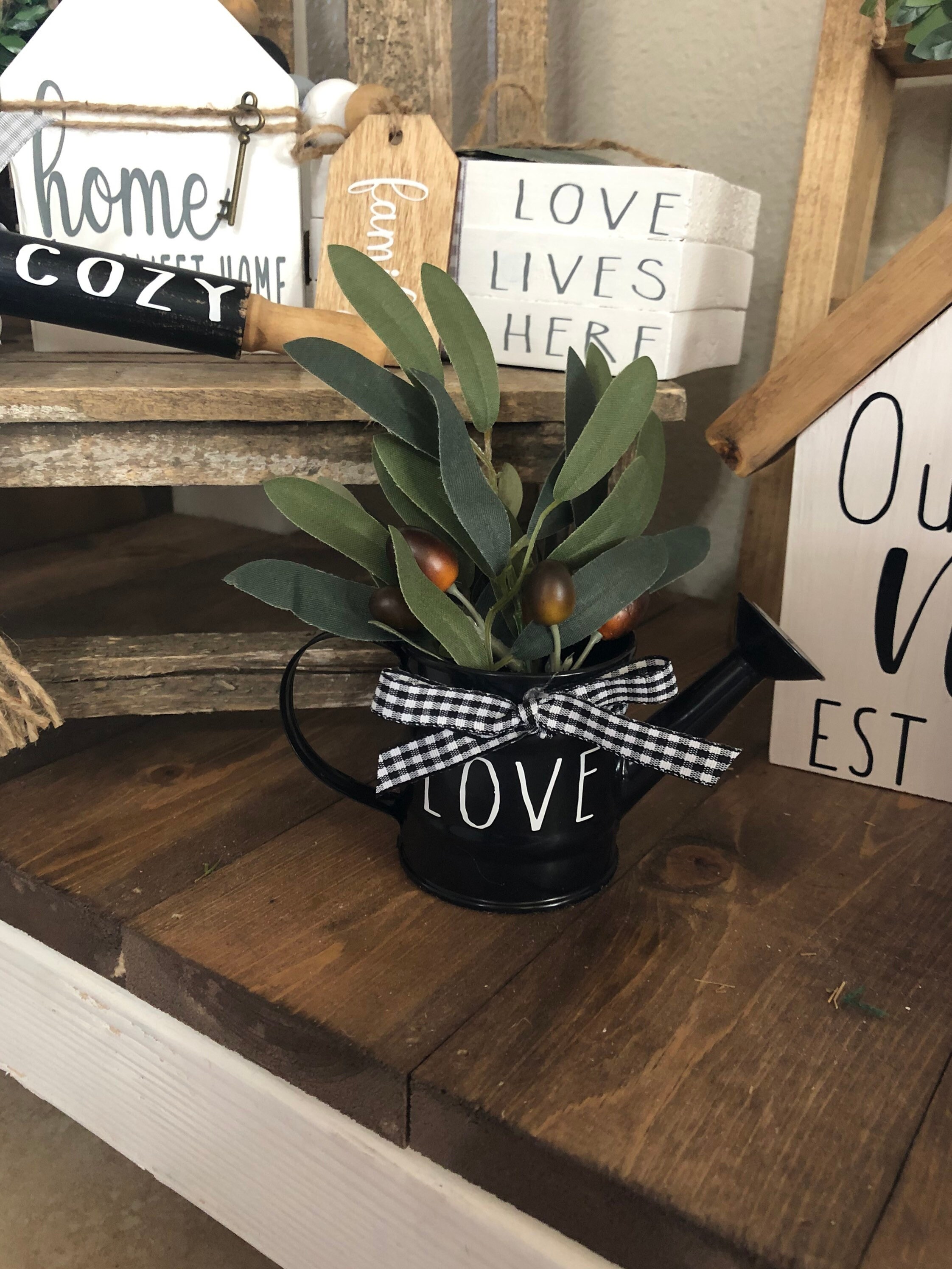 Family Black & Grey Decor Bundle, Tiered Tray Decor, Rae Dunn Inspired ...