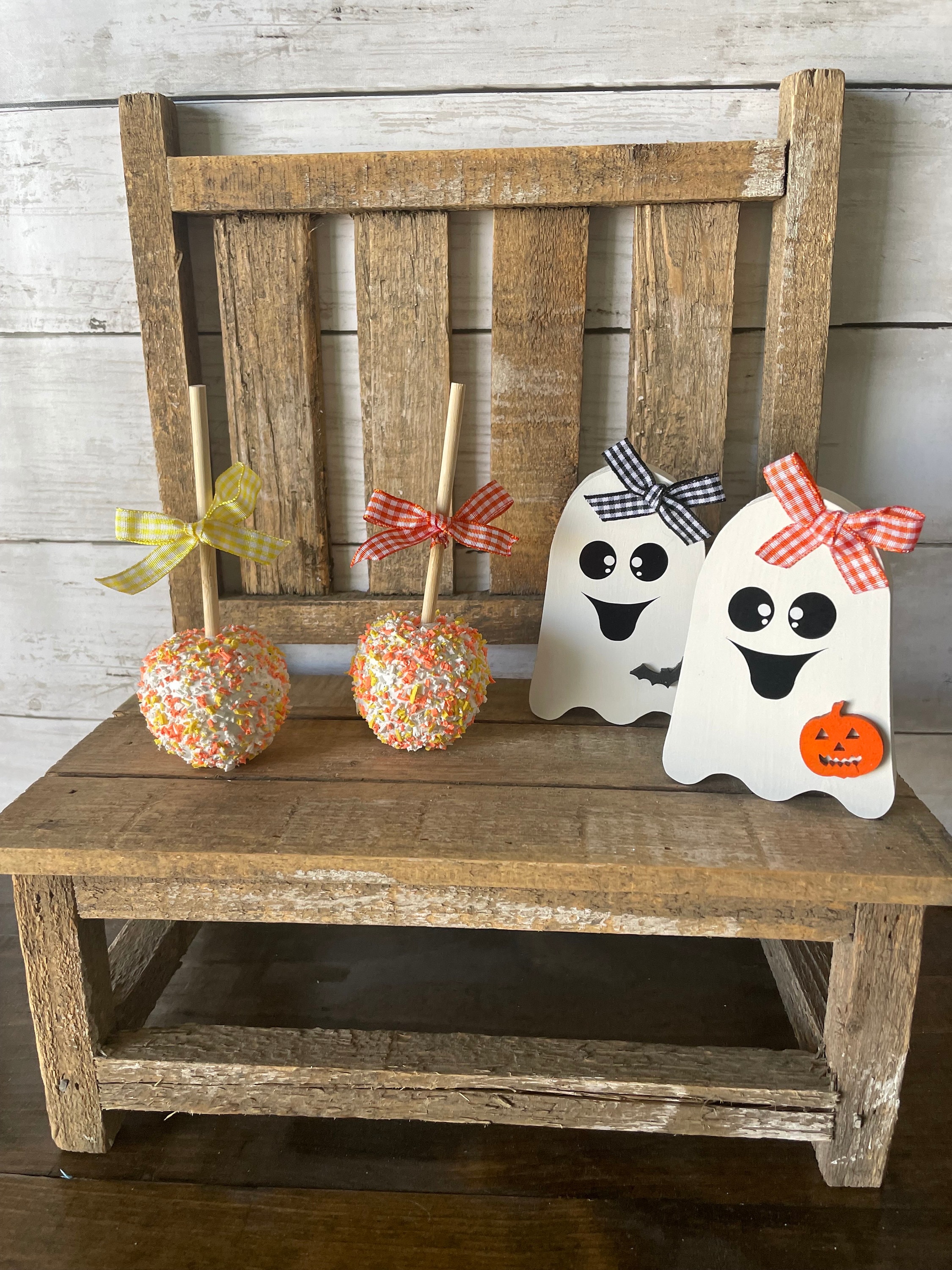 Halloween Ghost Wood Tiered Tray Decor - Etsy