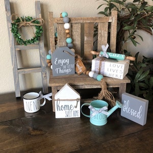 Family Decor Bundle Tiered Tray Decor Rae Dunn Inspired | Etsy