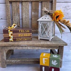 FALL Blocks- Fall-tiered Tray Decor-autumn Decor - Etsy