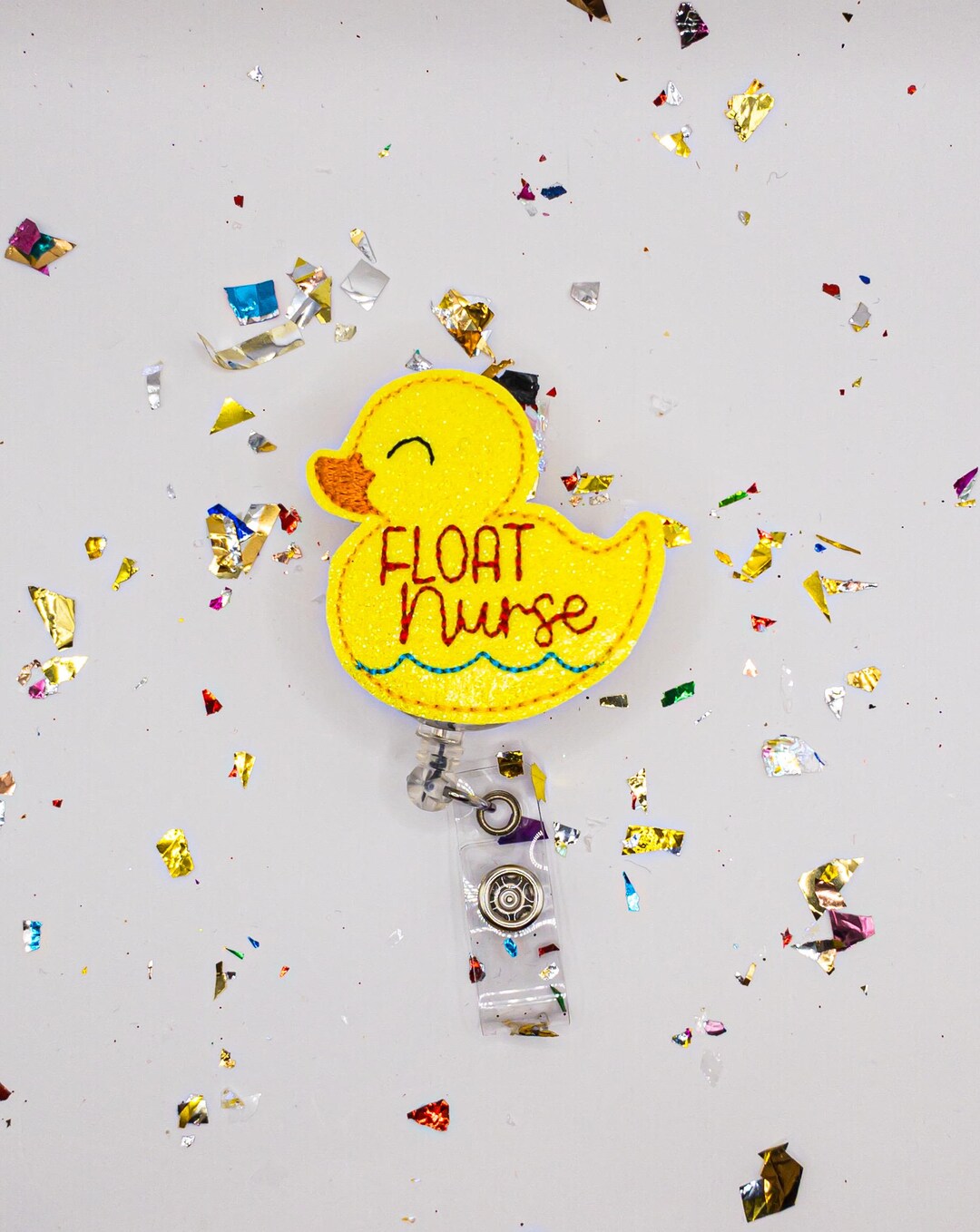 Float Nurse Badge Reel, Rubber Duck Badge, Float Pool Badge, RN Badge ...