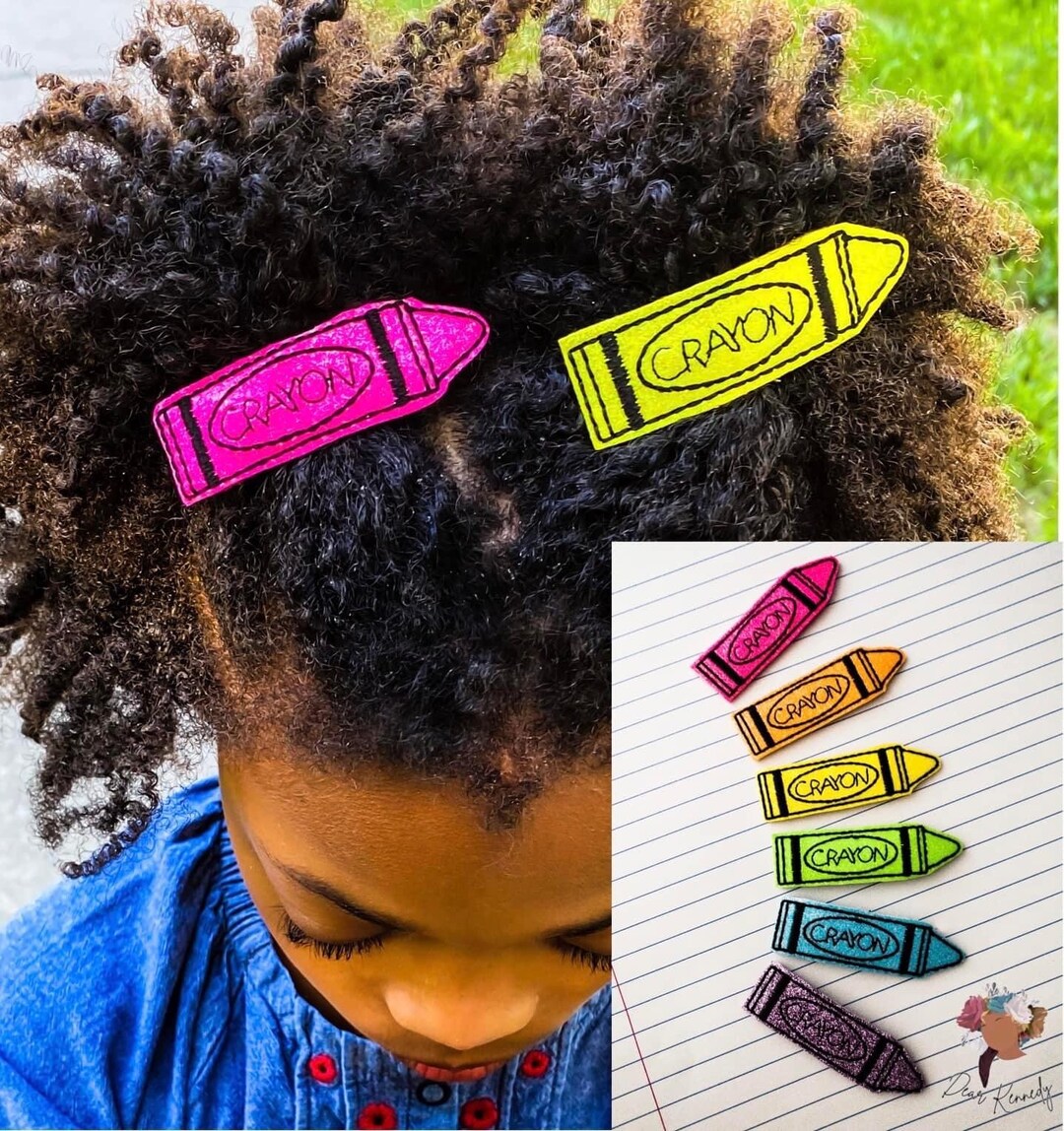 Back to School Hair Accessories, Crayon Hair Accessories, Crayon Hair ...