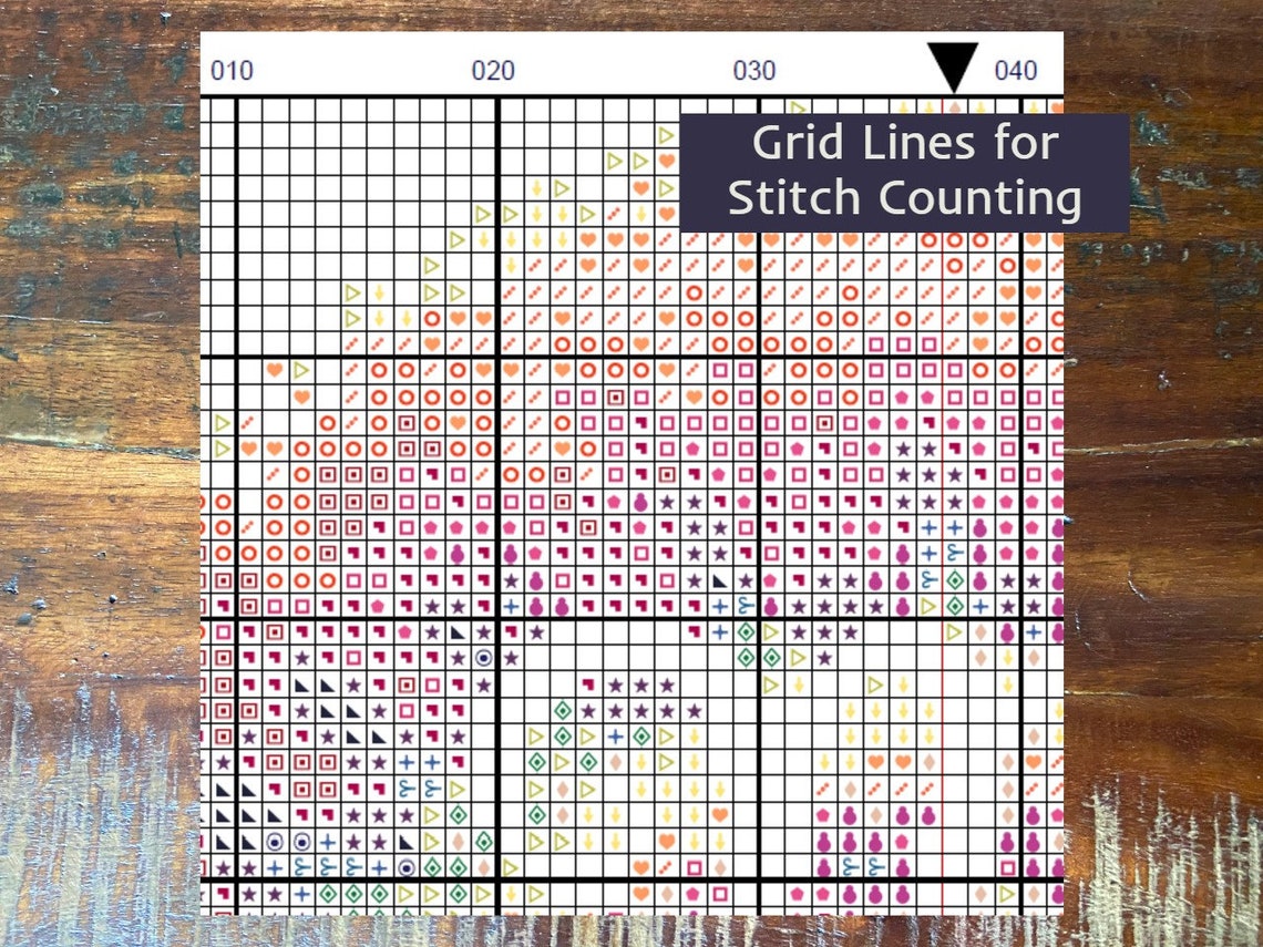 Trippy Mushroom Cross Stitch PDF Pattern Modern Hippy Psychedelic ...