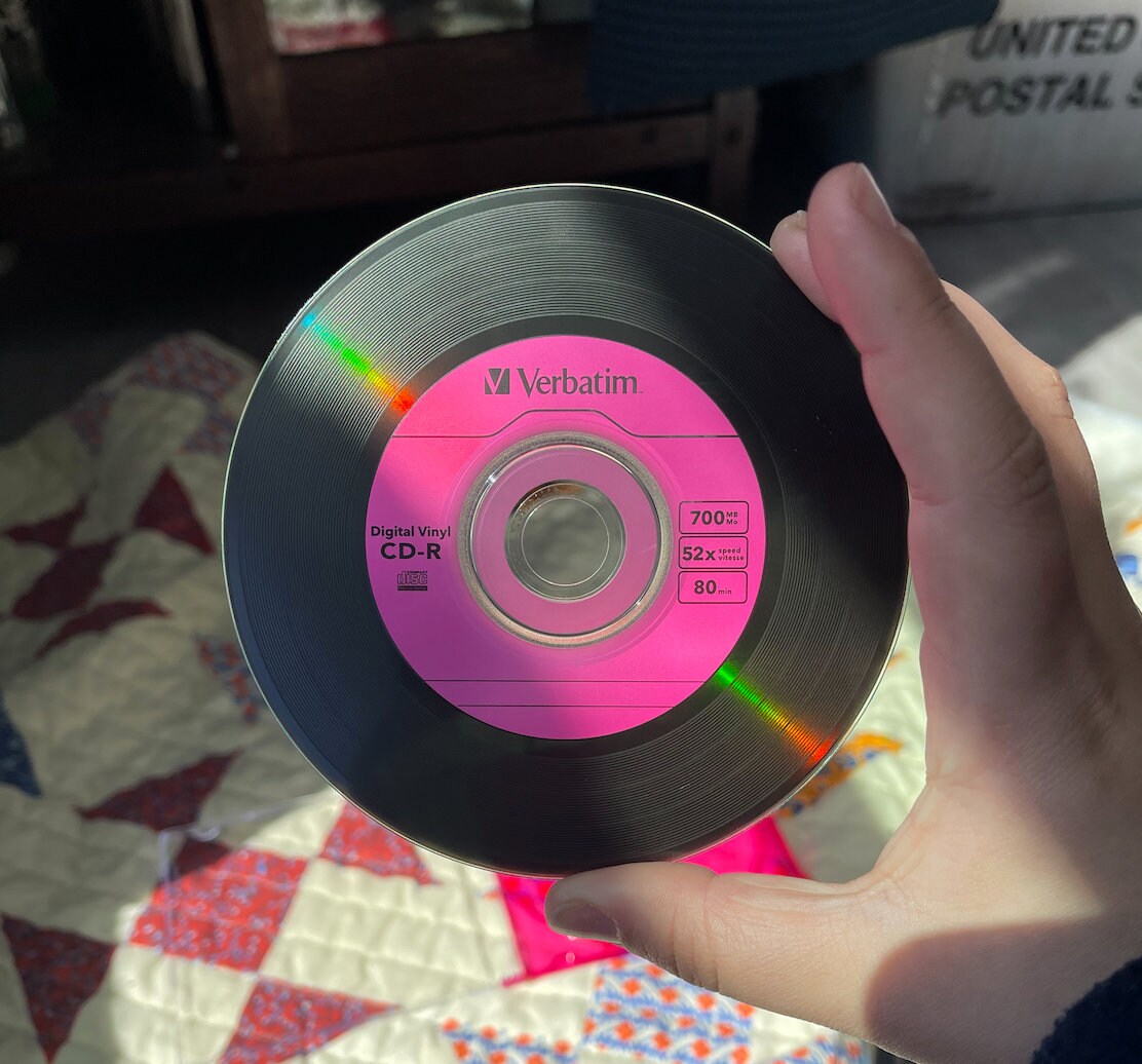 Personalized Playlist on Colorful Vinyl CD - Etsy
