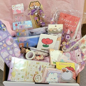 Cute Stationery Box| Kawaii Stationery Set| Cute Stationery Set| Back ...