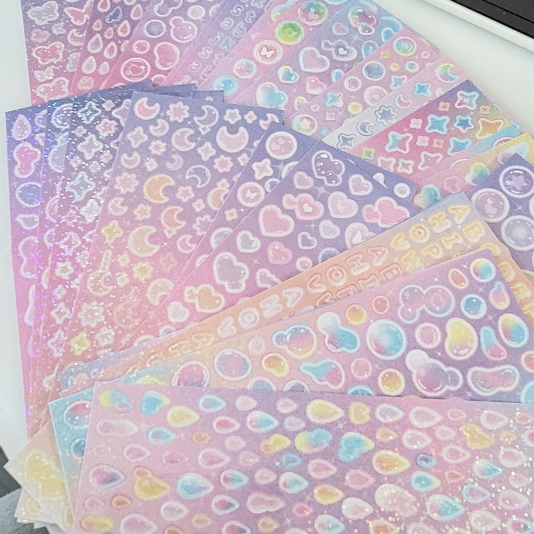 Confetti Deco Stickers Sheet Mystery Pack Korean Deco Stickers ...