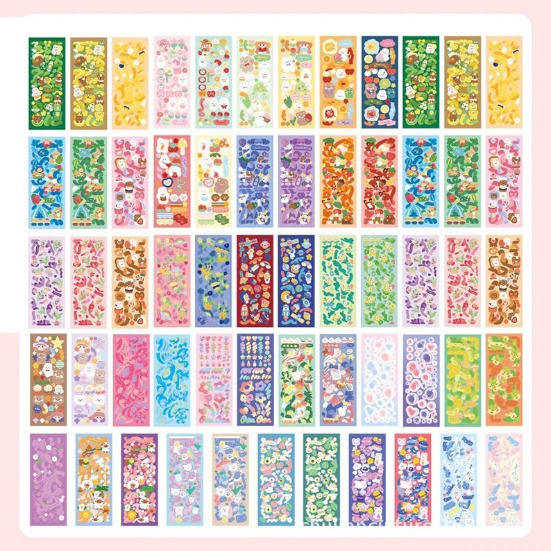 Huge Deco Polco Stickers Sheets Pack Cute Korean Stickers - Etsy Australia