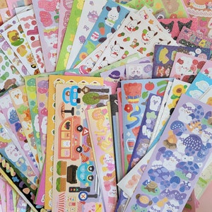 20 Korean Stickers Sheet Package Set| Mystery Kawaii Stickers Pack ...