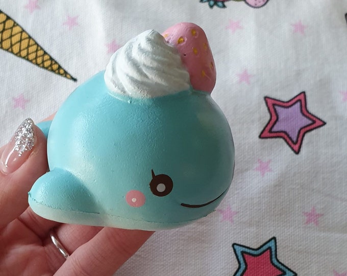 Squishies Mini Whale Squishy Keychain Cute Food Keychain Kawaii Food ...