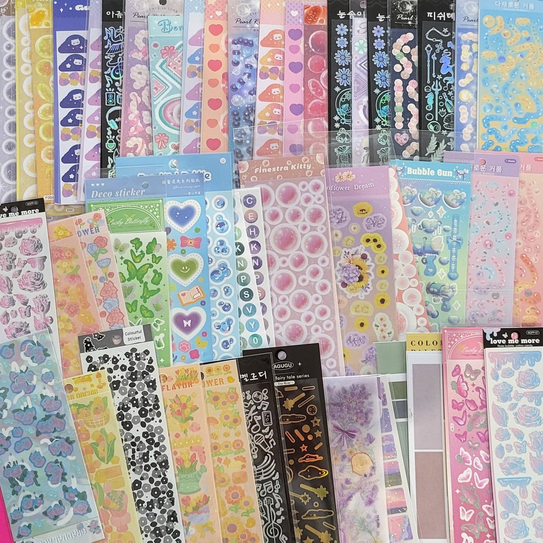Deco Polco Stickers Sheets Pack| Confetti Sticker Sheets Grab Bag Set ...