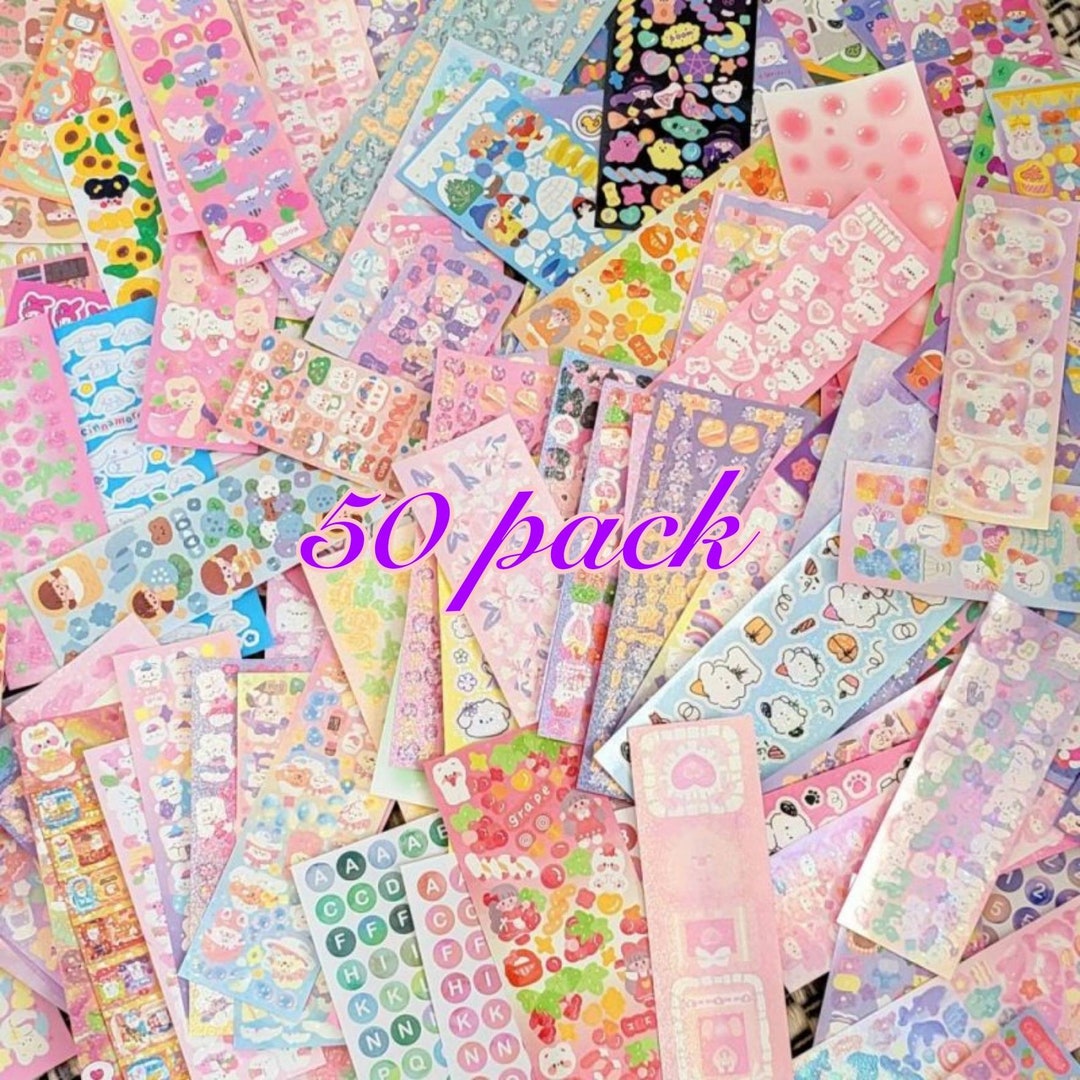 Polco Deco Stickers Sheets Pack| Cute Korean Stickers Set| Aesthetic ...