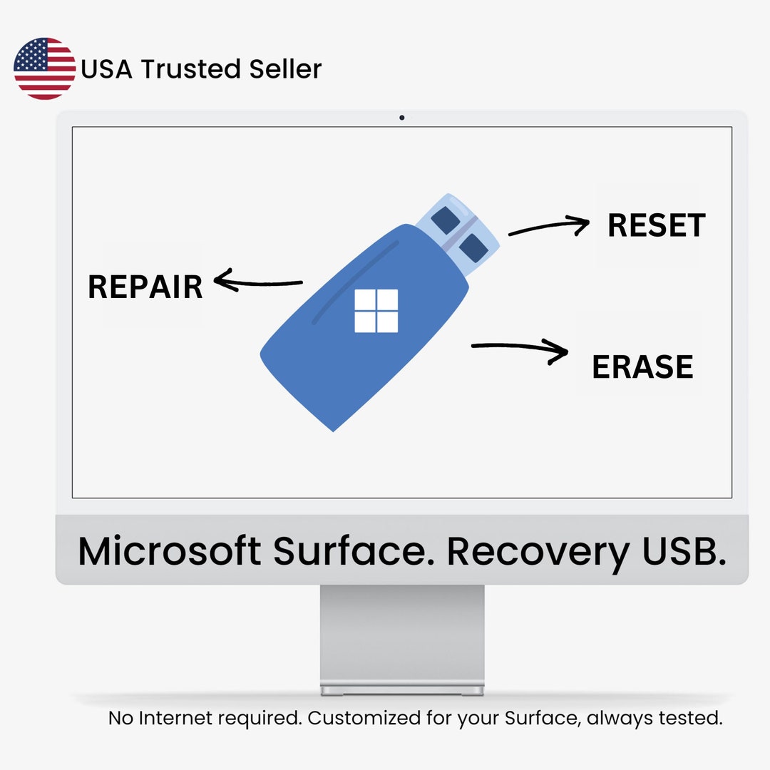 Surface Recovery USB, All Models, Surface Pro, Surface Laptop, Surface ...
