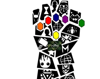 Infinity gauntlet svg | Etsy