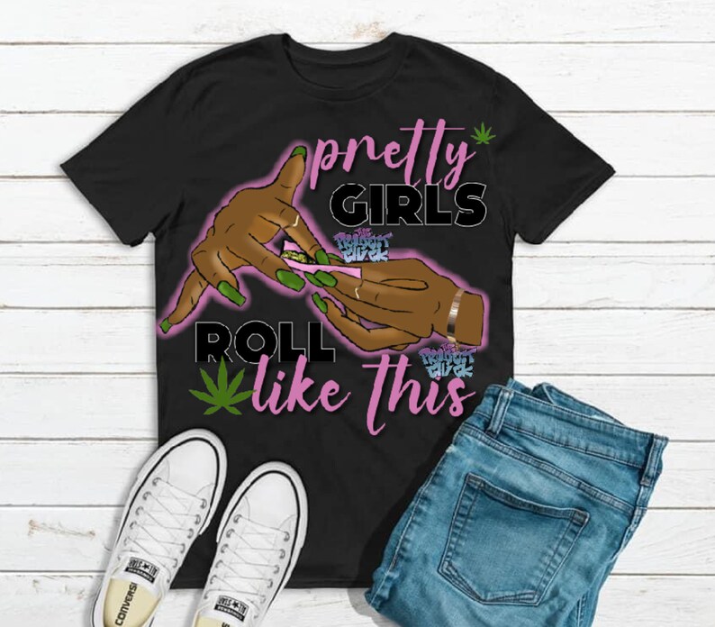 Pretty Girls Roll PNG Black Girl Magic Melanin Locked In - Etsy