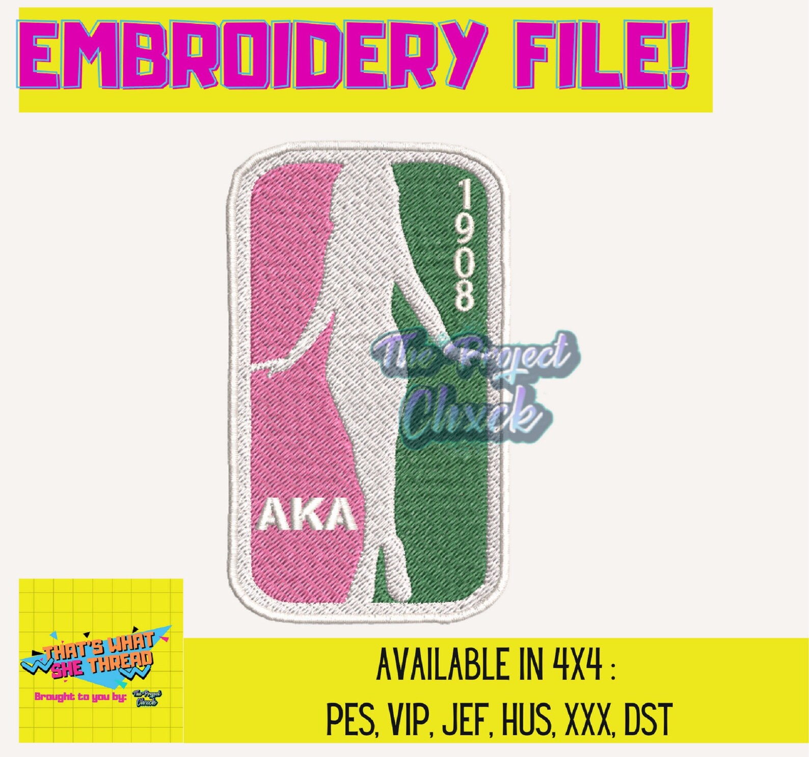 AKA Standing Pose Embroidery File Pes Hus Jef Xxx Dst - Etsy