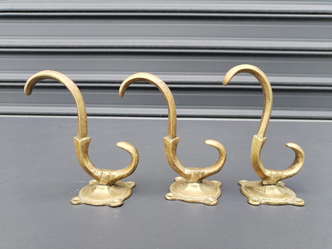 Antique 1930's Art Deco COAT HOOKS Set of Three - Etsy