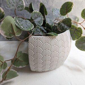 Peaks Pattern Modern Indoor Planter, Indoor Wall Planter, Boho Hanging ...