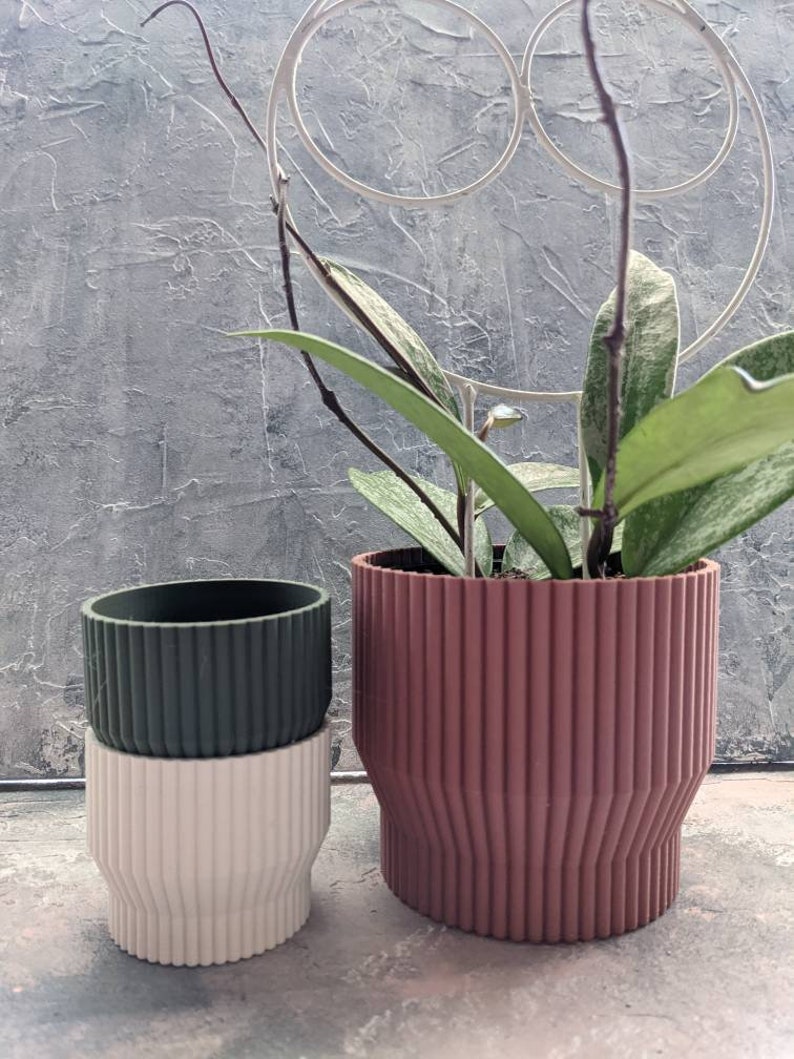 6 Inch Large Modern Handmade Minimalist Planter Indoor - Etsy