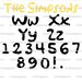 The Simpsons TV Show Font SVG and TTF Full Alphabet, Numbers, and ...