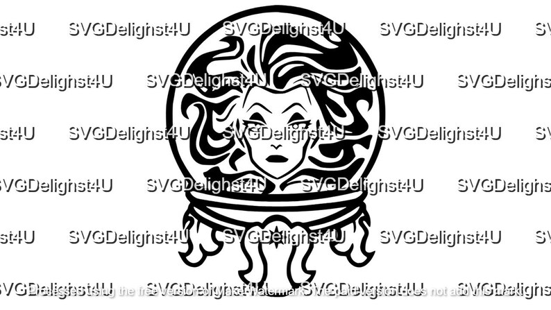 Madame Leota Crystal Ball Spooky Haunted Mansion Phantom Manor SVG ...