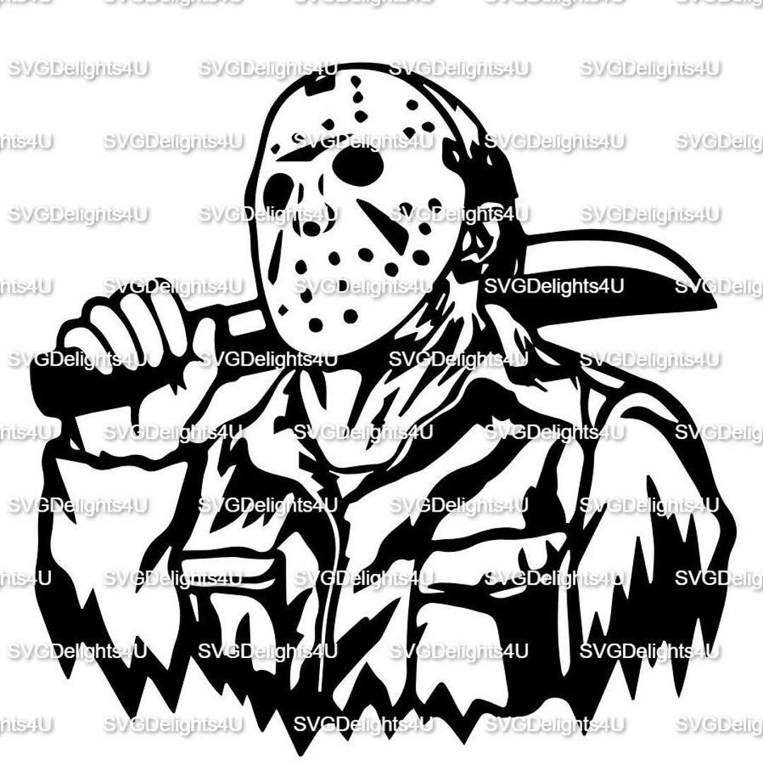 Friday the 13th Horror Movie SVG Jason Voorhees, Cricut, Silhouette ...