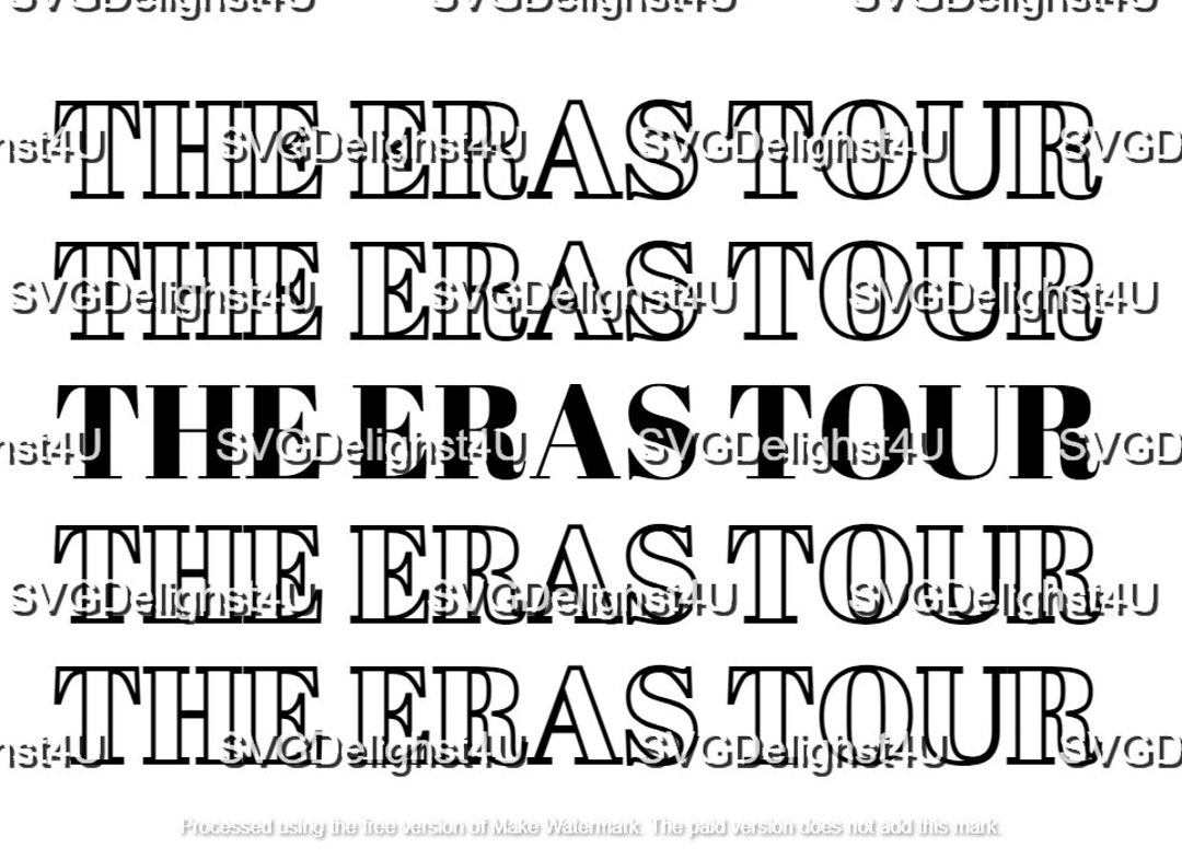 The Eras Tour Logo Taylor Swift SVG - Etsy