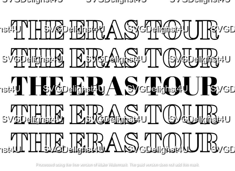 The Eras Tour Logo Taylor Swift SVG - Etsy