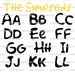 The Simpsons TV Show Font SVG and TTF Full Alphabet, Numbers, and ...
