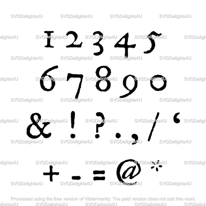 Taylor Swift Folklore and Evermore Font Full Alphabet, Numbers, and ...