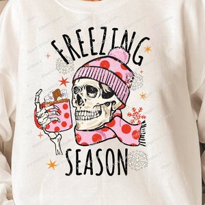 Freezing Season Png PNG, Skull PNG , Skellie, Winter Png , Cocoa, Snow ...