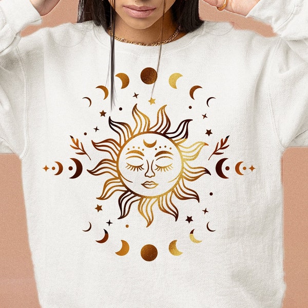 Sun and Moon Svg - Etsy