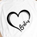 Besties Heart Svg best Friend Svg Hand Drawn Heart Svg Best - Etsy