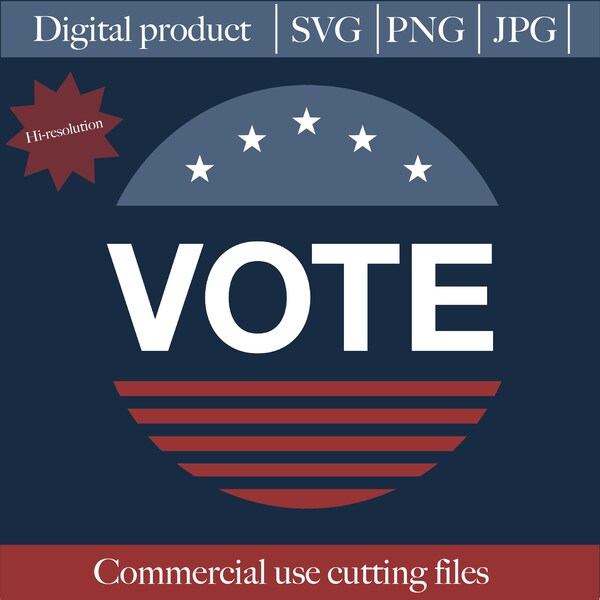 Vote Svg - Etsy