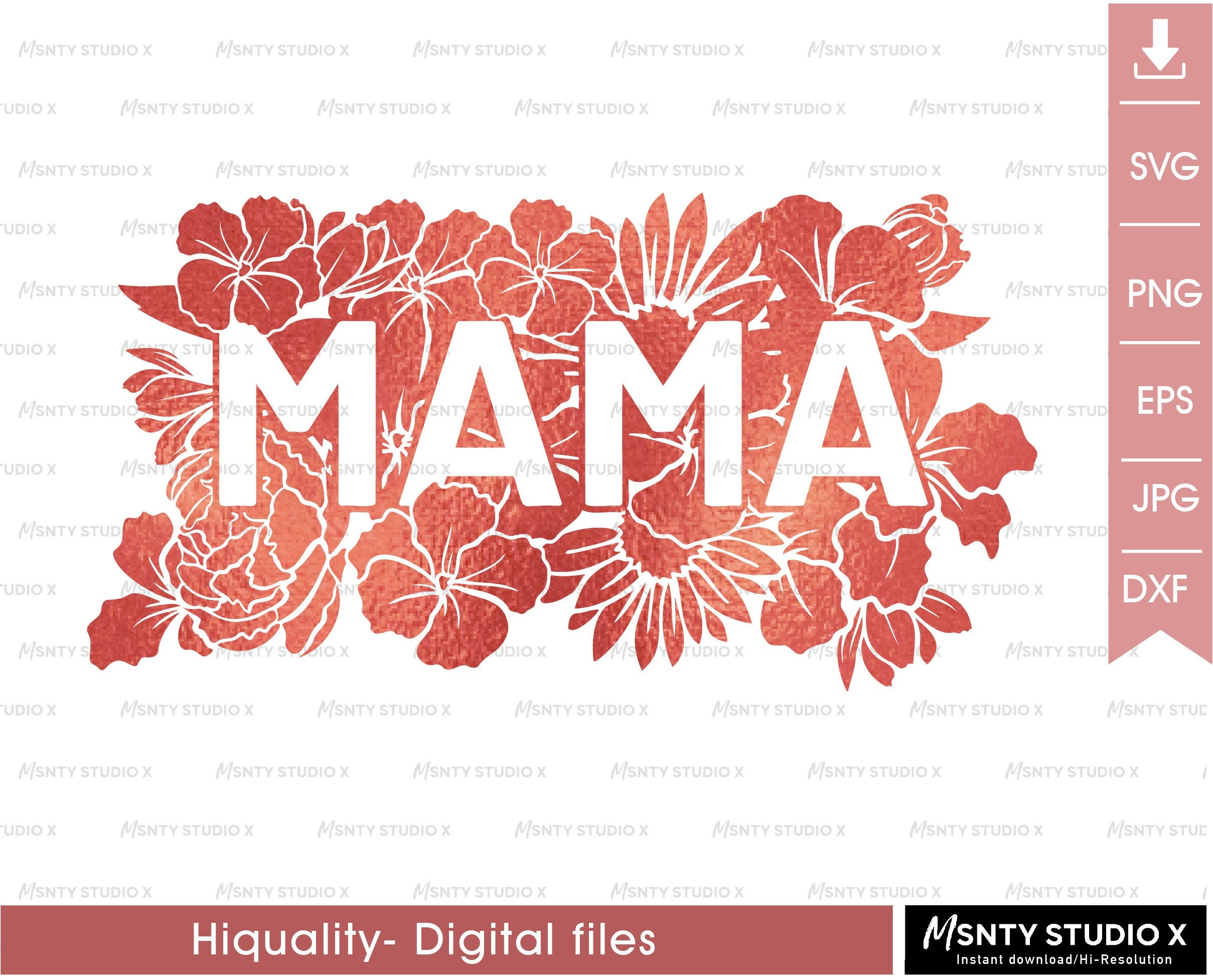 Flower Mama Svgmama SVG mom Life Svg Flower Mom Avgmom - Etsy