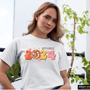 Happy New Year 2024 PNG, Disco Ball Png ,new Year's Sublimation Groovy ...