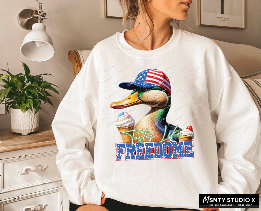 Tastes Like Freedom PNG , 4th of July Duck Hunting Sublimation Png ...