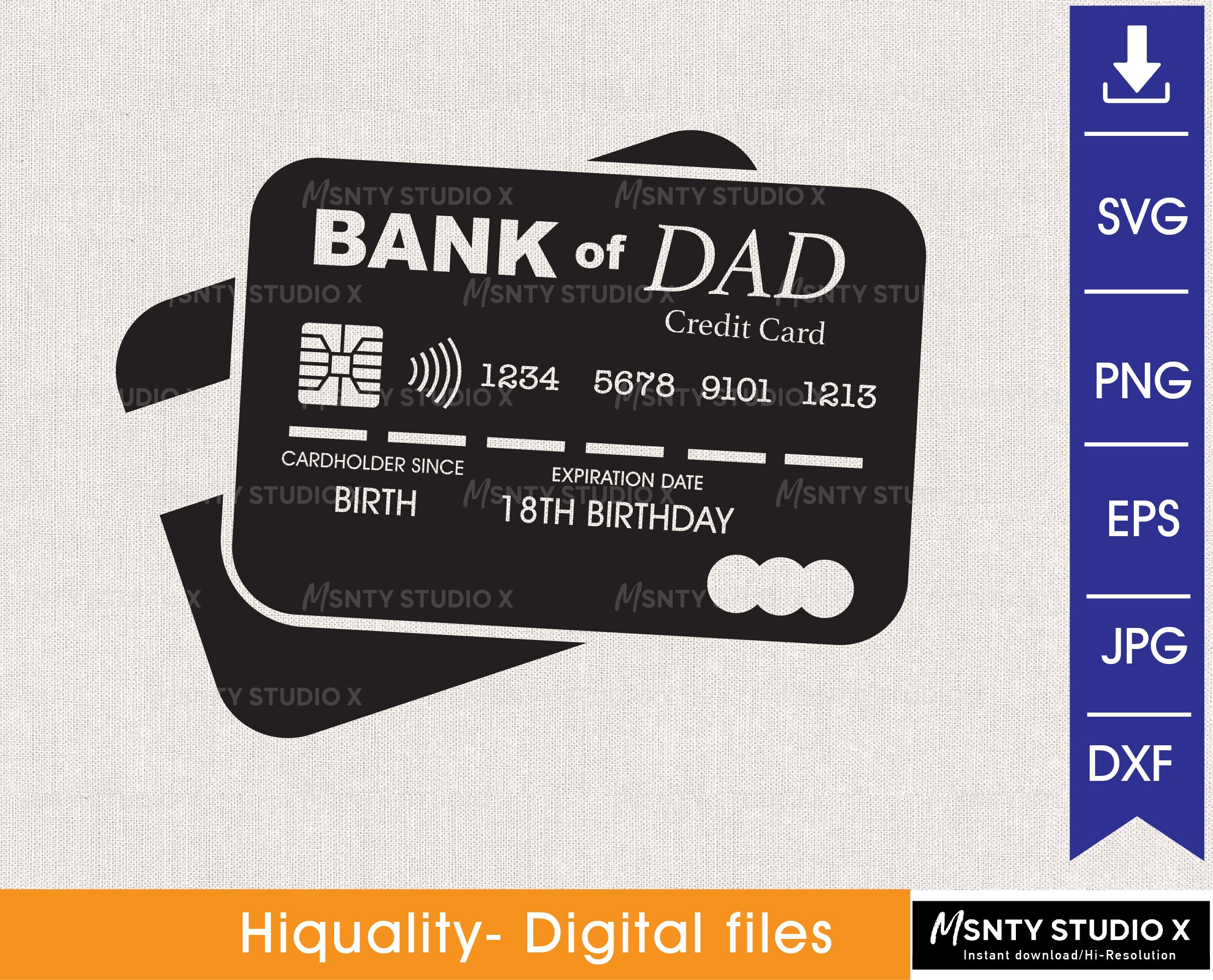 Bank of Dad SVG Father's Day Gift svg father day svg | Etsy