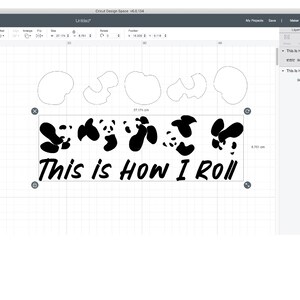 This is How I Roll Panda SVG ,cut File ,panda Svg, Cute Rolling Panda ...