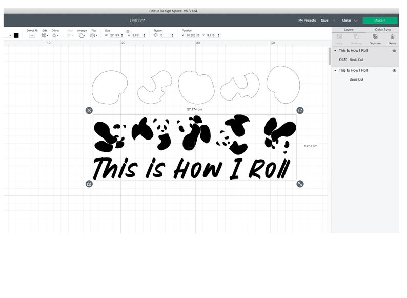 This is How I Roll Panda SVG ,cut File ,panda Svg, Cute Rolling Panda ...