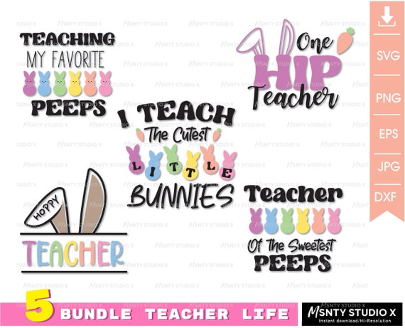 One Hip Teacher Svghoppy Teacher SVG teacher Easter Shirt - Etsy