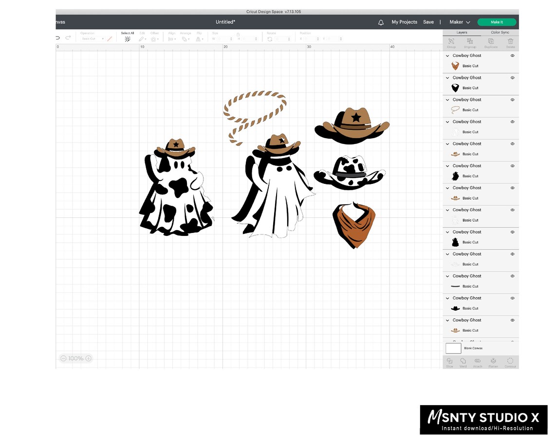 Cowboy Ghost SVG Cut File Retro Halloween Svg Cowboy - Etsy