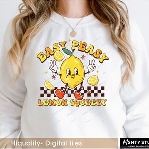 Easy Peasy PNG, Retro Png, Summer Png, Retro Summer Png, Kids ...