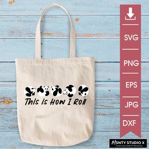 This is How I Roll Panda SVG ,cut File ,panda Svg, Cute Rolling Panda ...