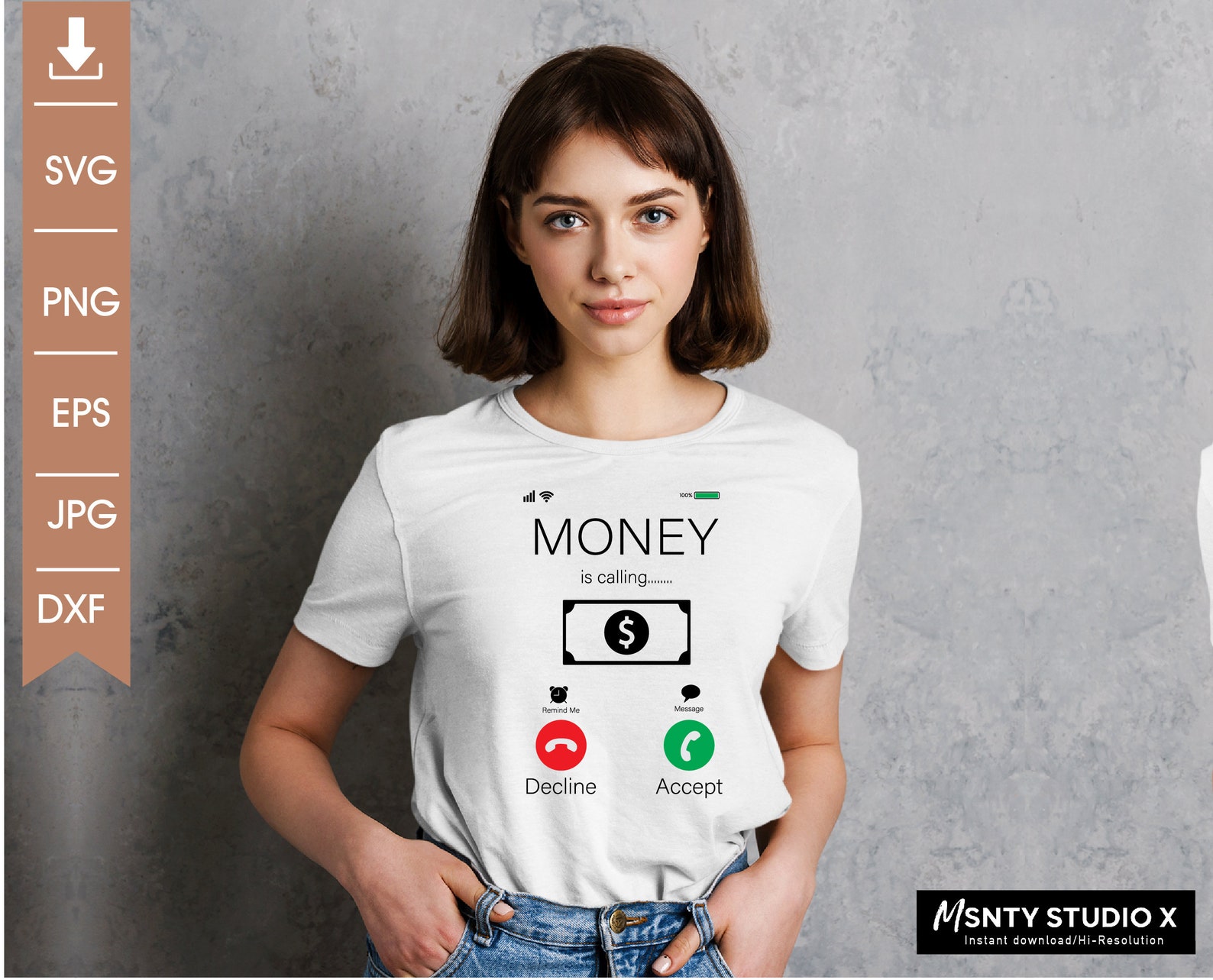 Money is Calling Svg incoming Call Money SVG Funny T-shirt - Etsy