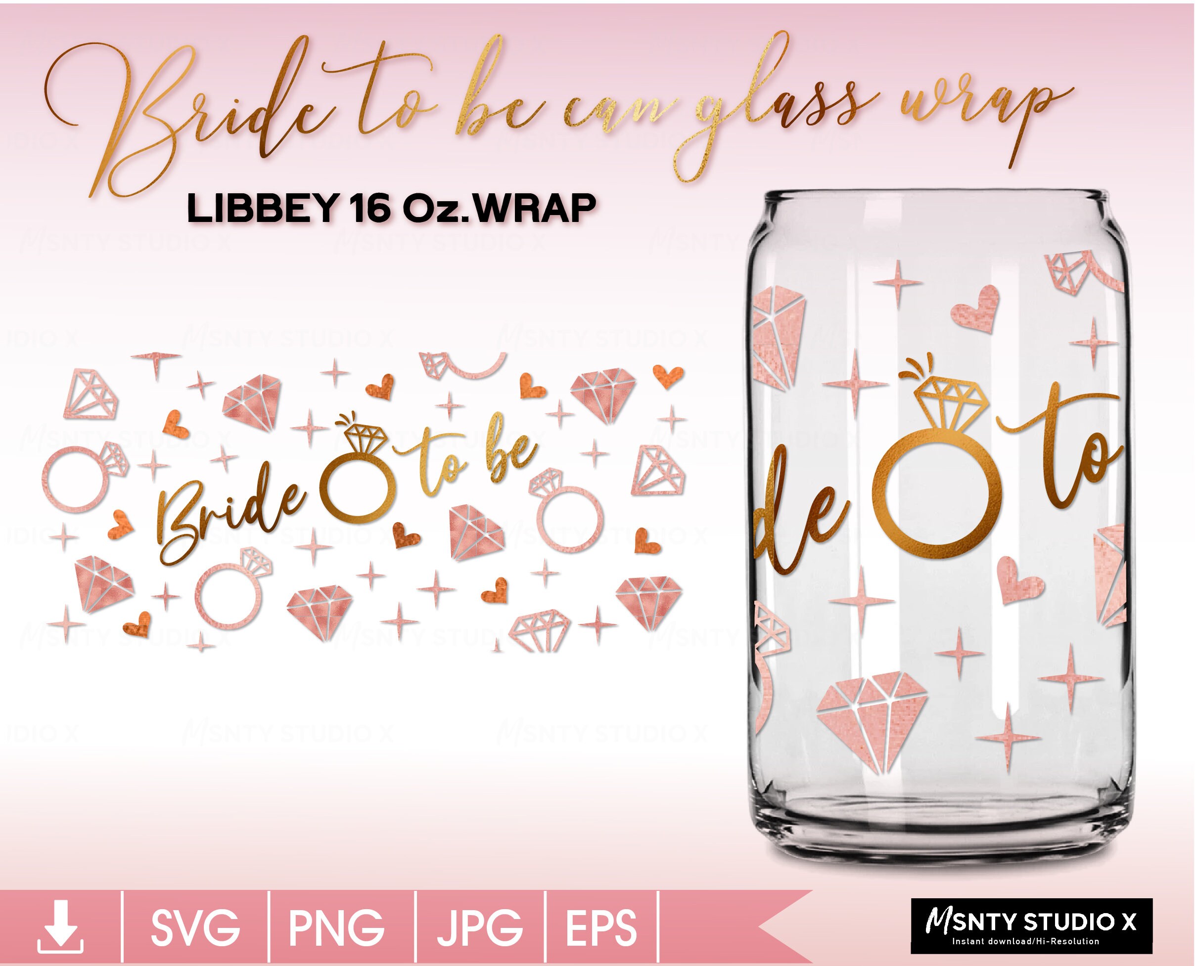 Full Wrap Bride to Be Wrap Svg Valentines Day Wrapbride Babe - Etsy
