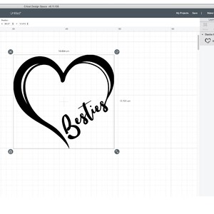 Besties Heart Svg ,best Friend Svg, Hand Drawn Heart Svg, Best Friend ...
